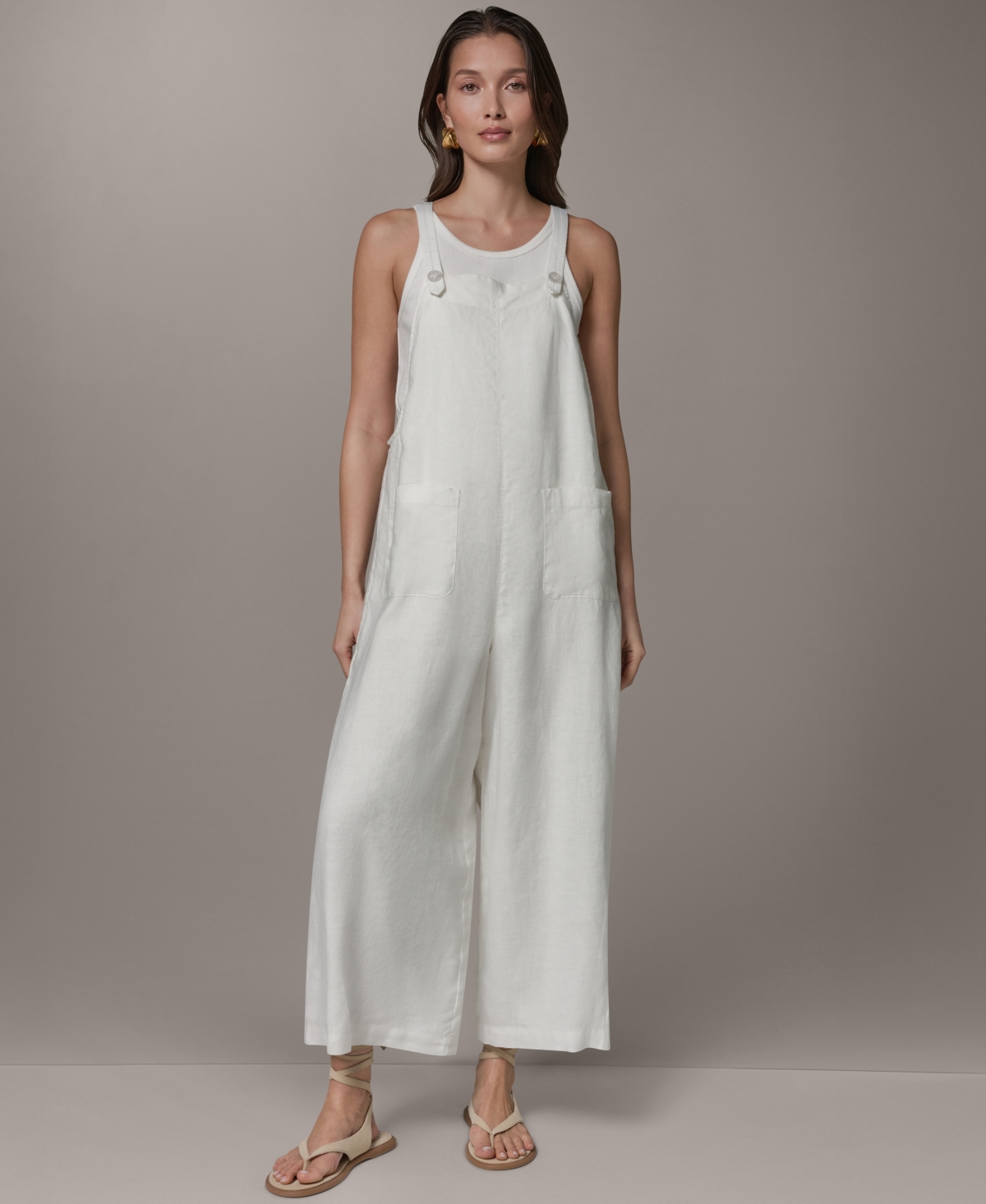 Click here for Donna Karan Weekend Womens Oversized Crop Jumpsuit... prices