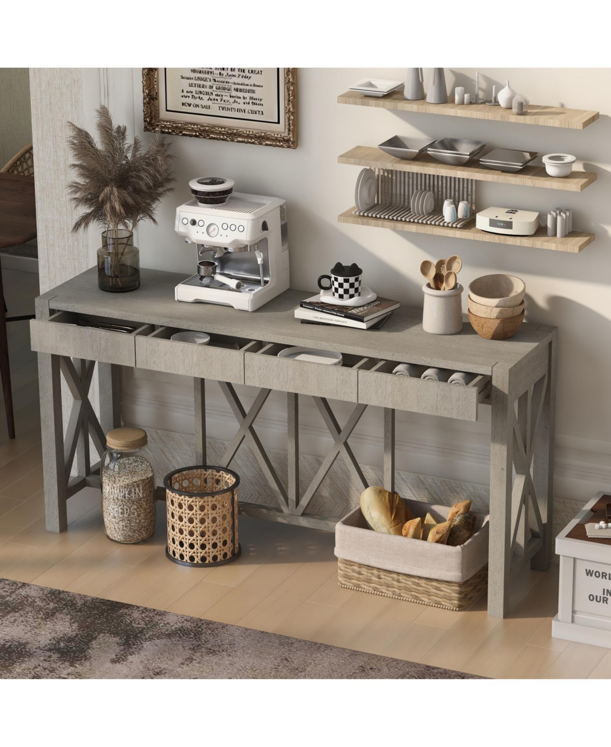 Click here for Streamdale Furniture 60 Acacia Console Table - Cri... prices