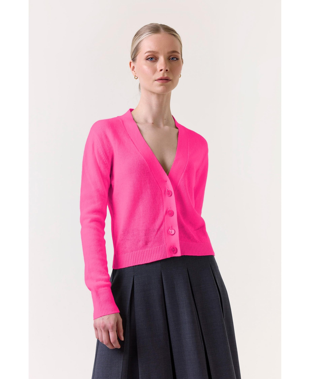 Click here for 1982 Womens 100 Cashmere Cropped Cardigan - Hot pi... prices