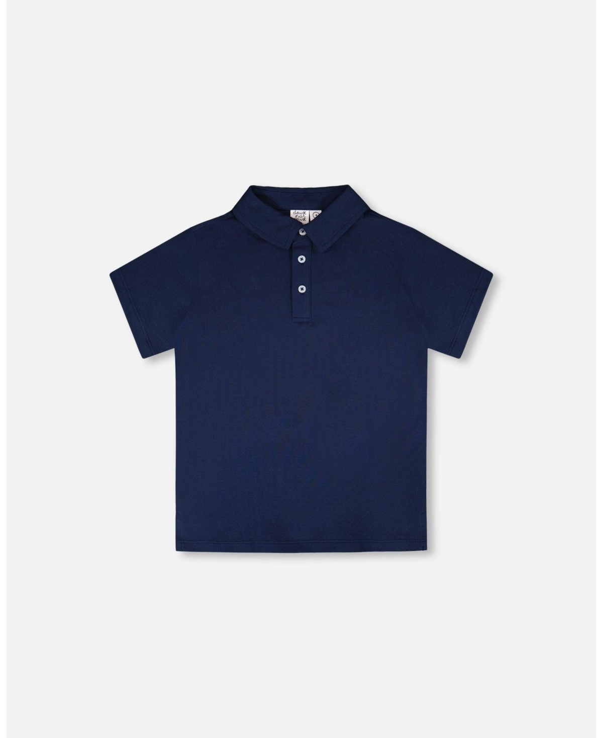 Click here for Deux par Deux Little Boys Polo T-Shirt Blue - Blue prices