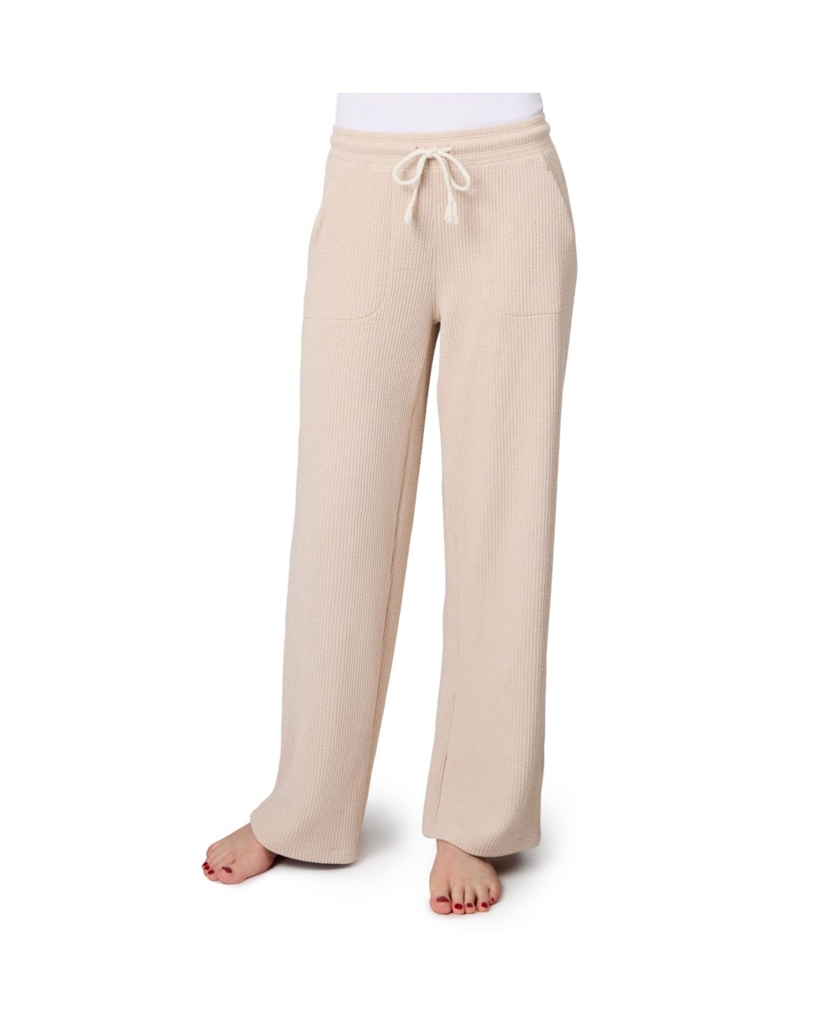 Click here for Free Country Womens Ripple Knit Long Wide Leg Pant... prices