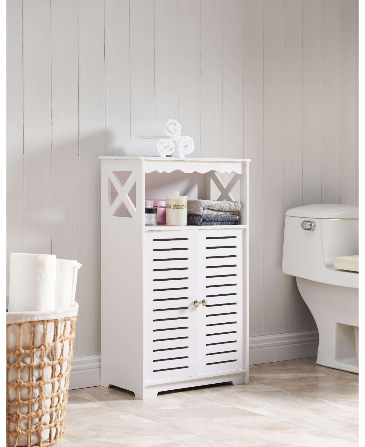 Click here for Kings Brand Furniture Bathroom Cabinet - White prices