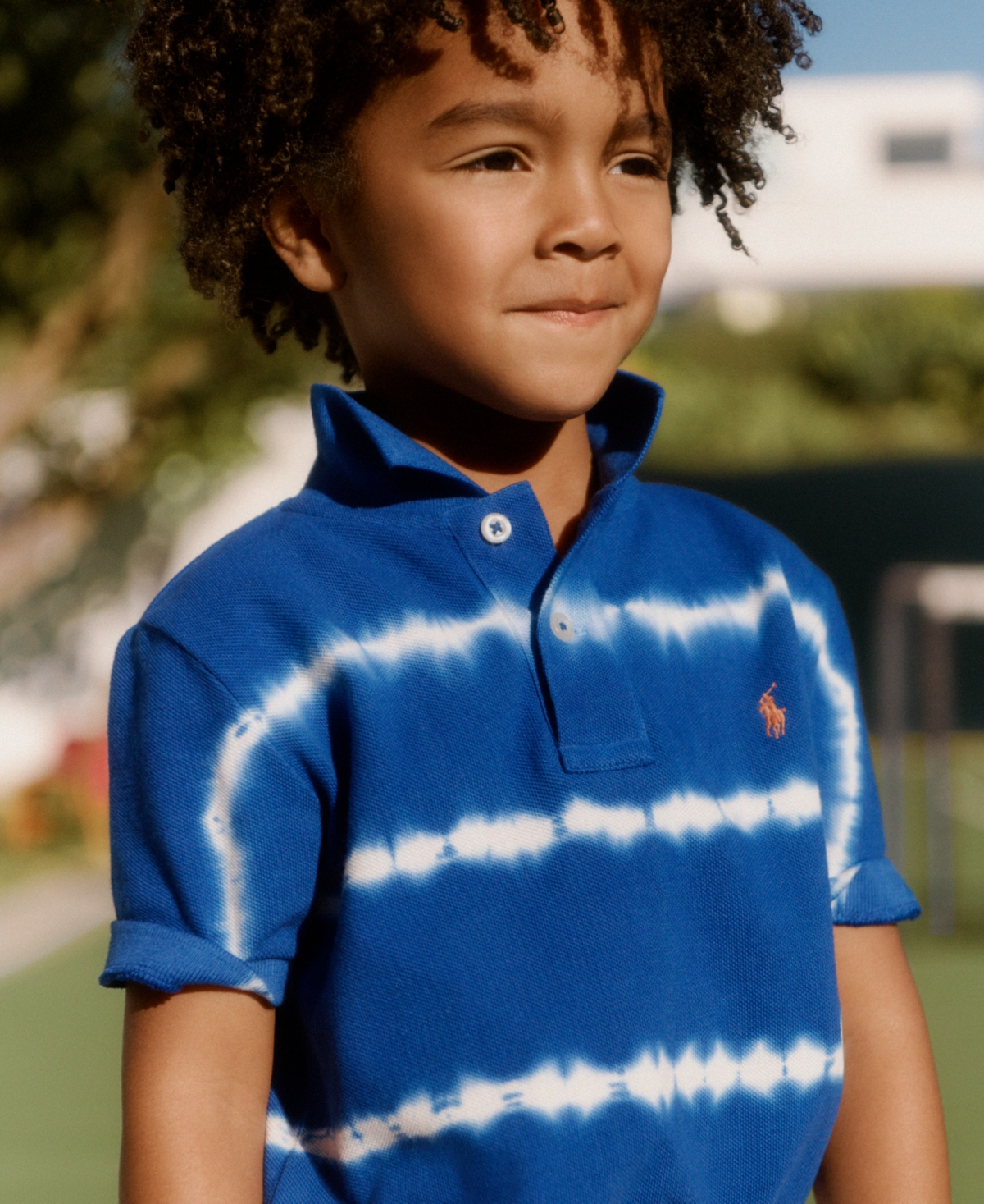 Click here for Polo Ralph Lauren Boys 2-7 Tie-Dye Cotton Mesh Pol... prices