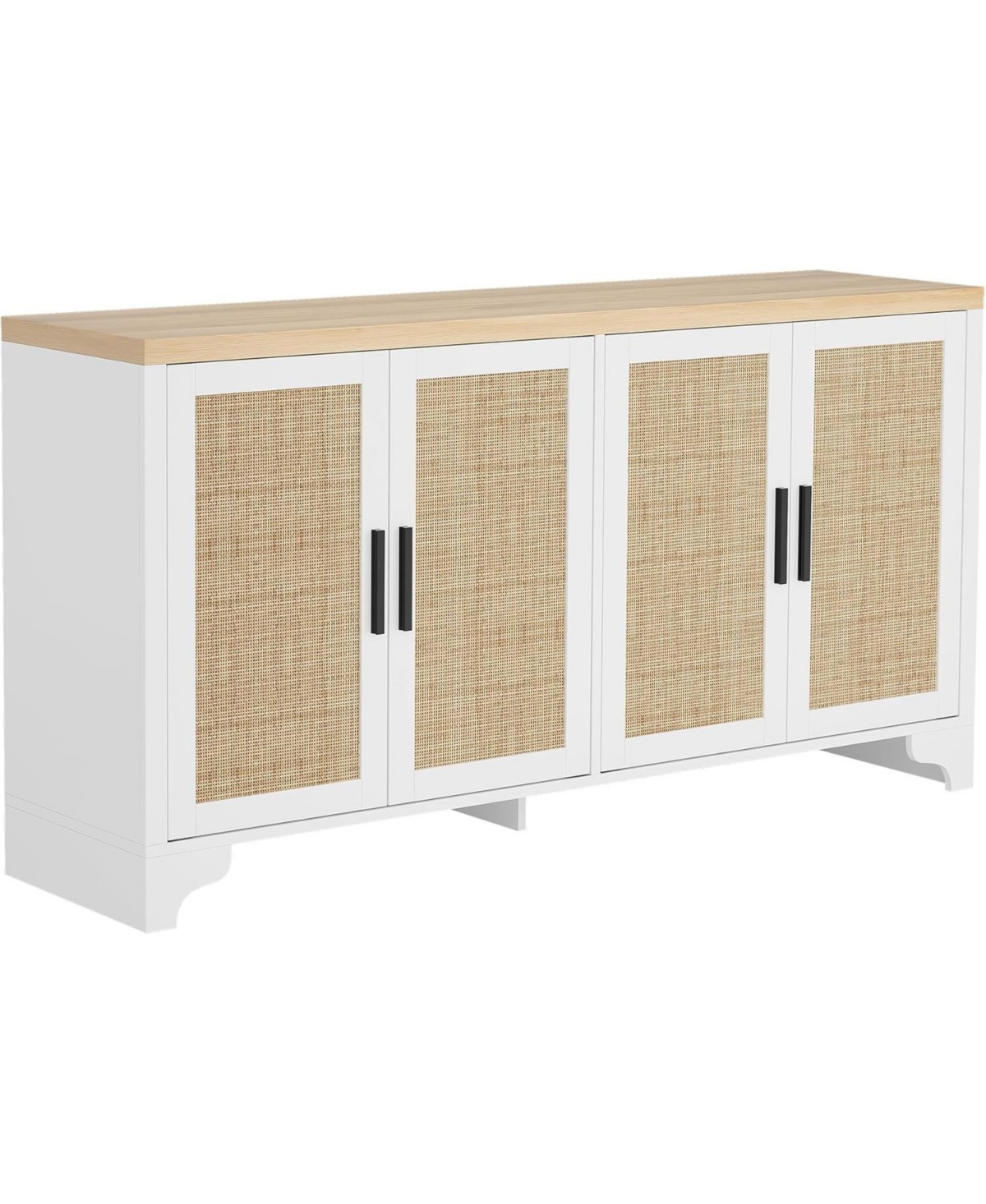 Click here for gaomon Rattan Buffet Sideboard Cabinet with 4 Door... prices