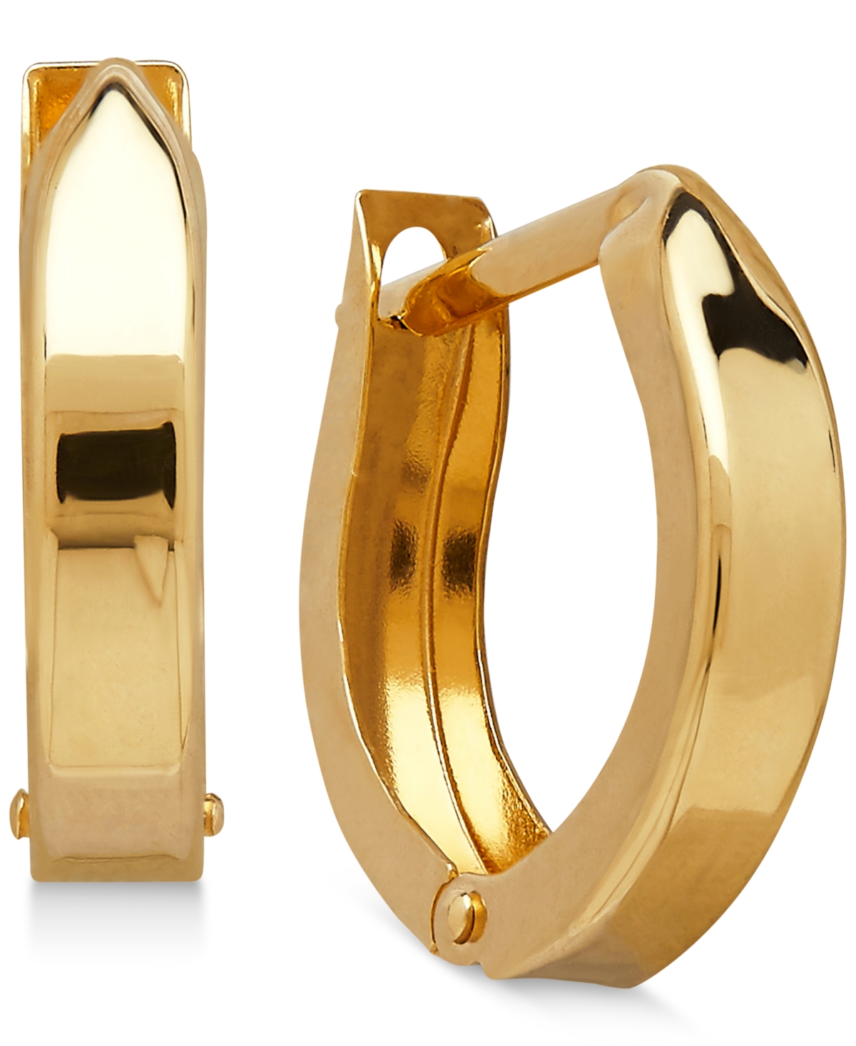 Click here for Childrens Hinged Cuff Hoop Earrings in 14k Gold -... prices