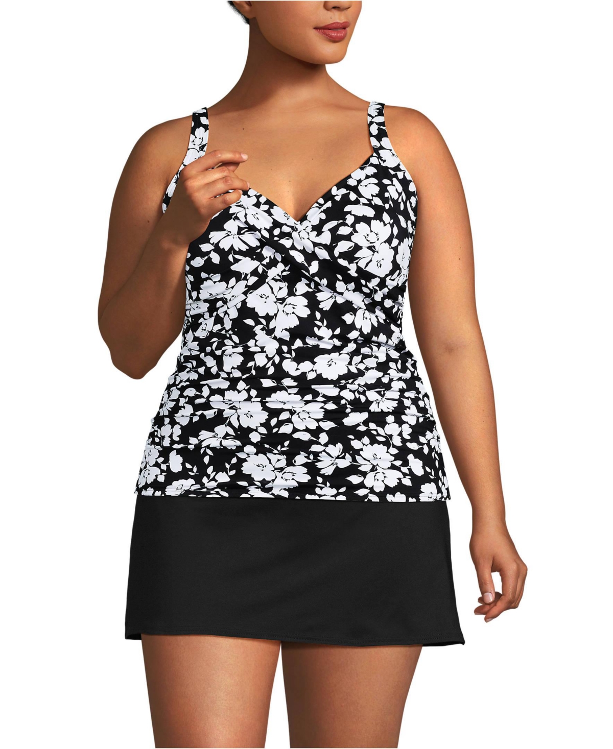 Click here for Lands End Womens Plus Size Chlorine Resistant V-Ne... prices