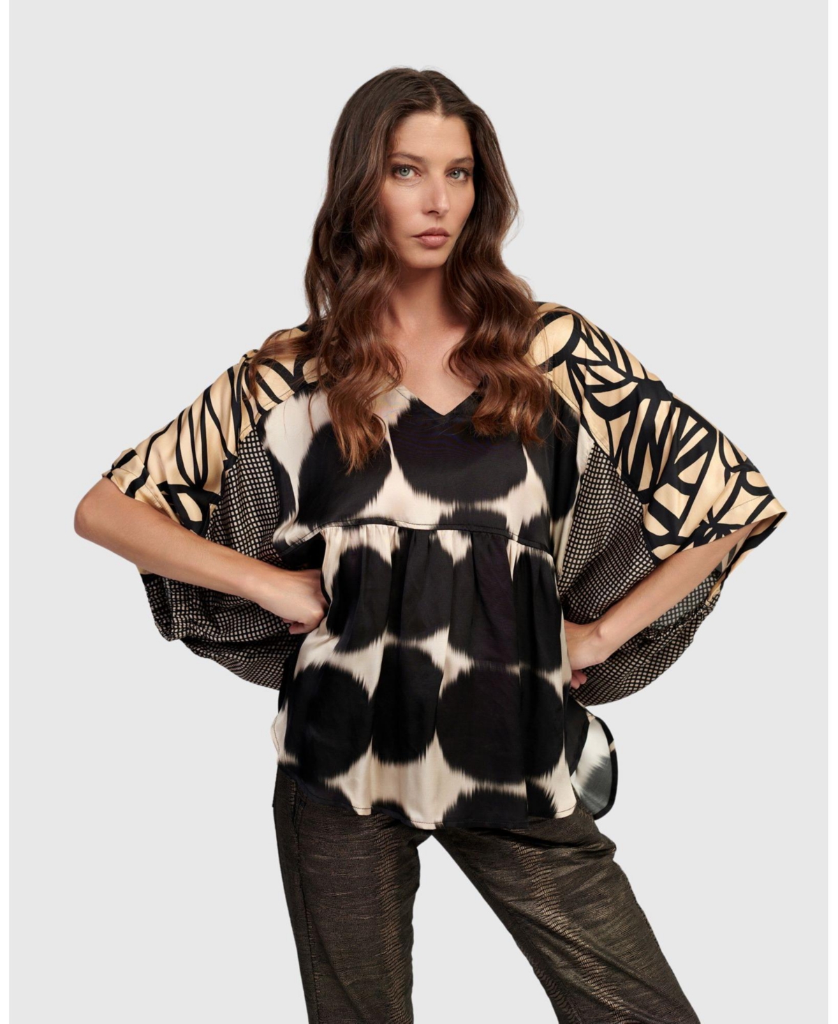 Click here for Alembika Womens Skye Butterfly Blouse - Mix prices