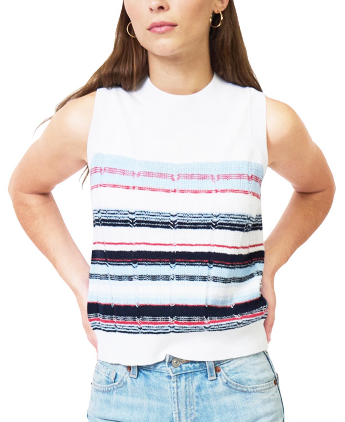 Click here for Central Park West Womens Clover Novelty Stripe She... prices