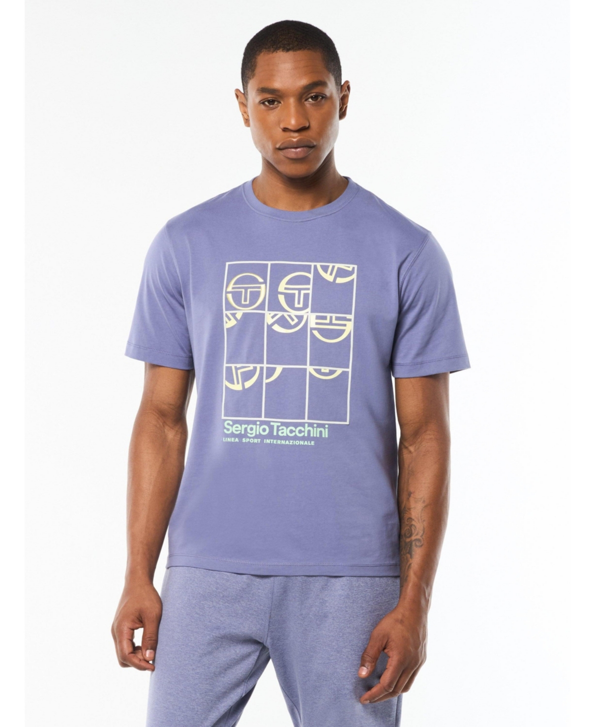 Click here for Sergio Tacchini Mens Vincere T-shirt - Heron prices