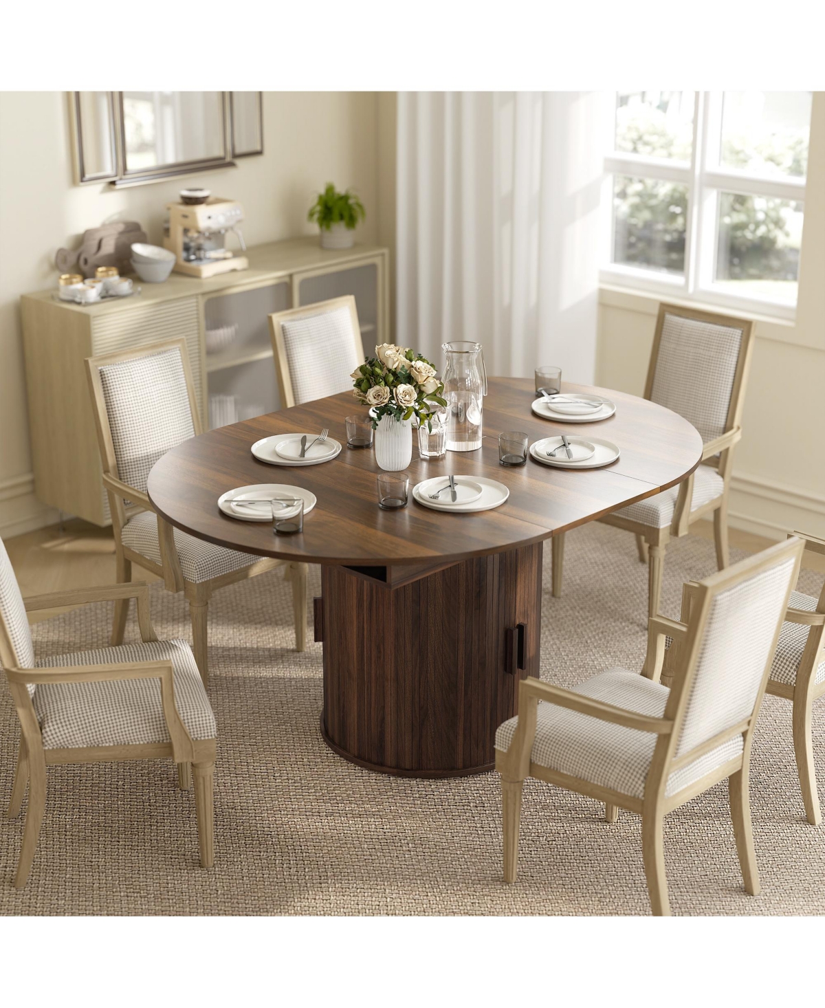 Click here for Homcom Extendable Dining Table  60 Oval Kitchen Ta... prices