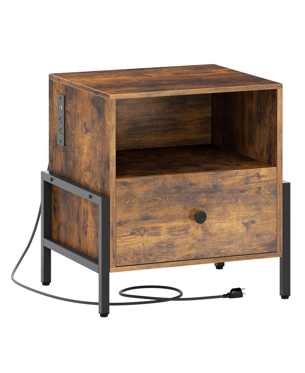 Click here for sumyeg Nightstand with Charging Station and Drawer... prices