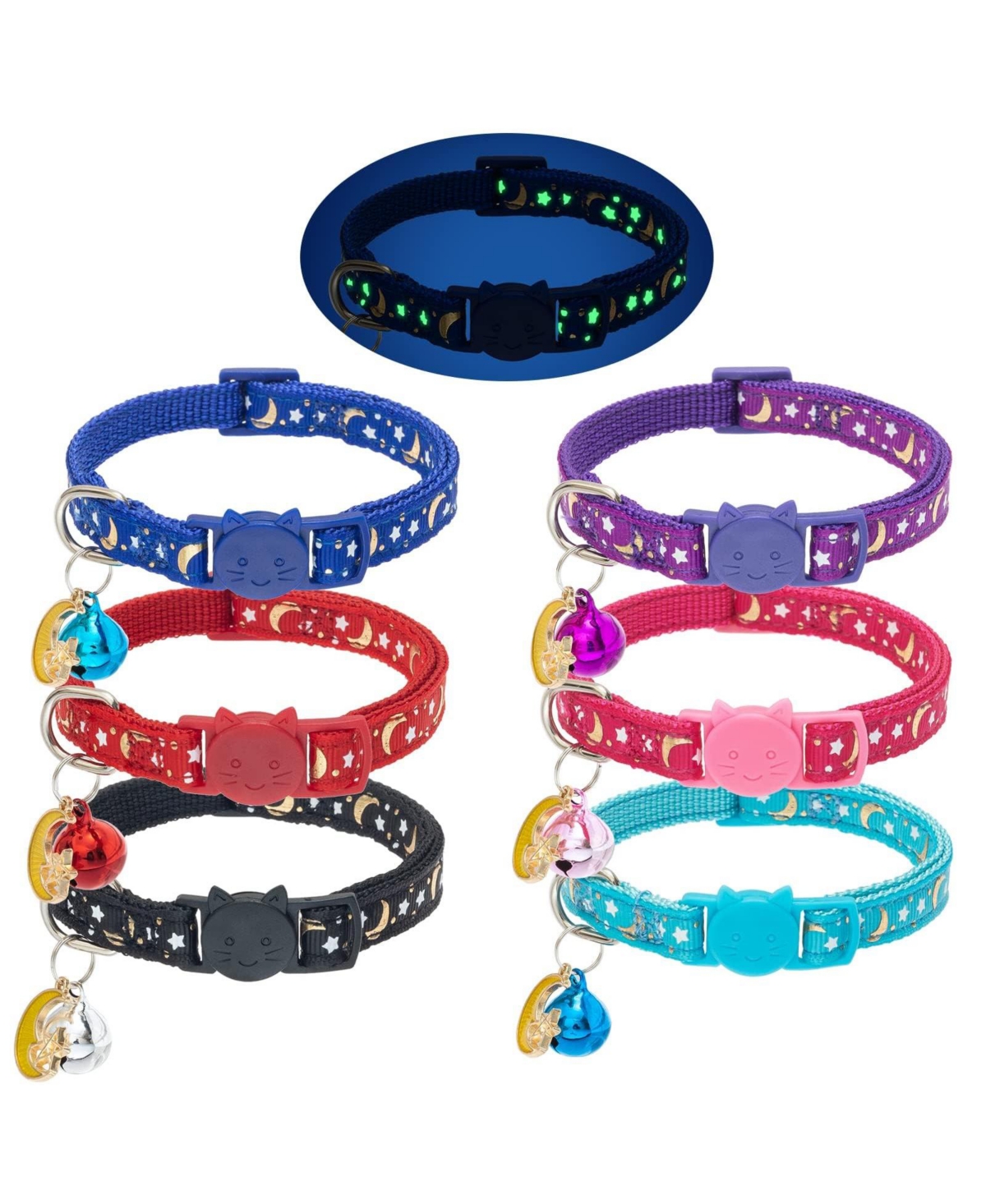 Click here for Aronkl Spring Cat Collars Breakaway Bow Tie Bell A... prices