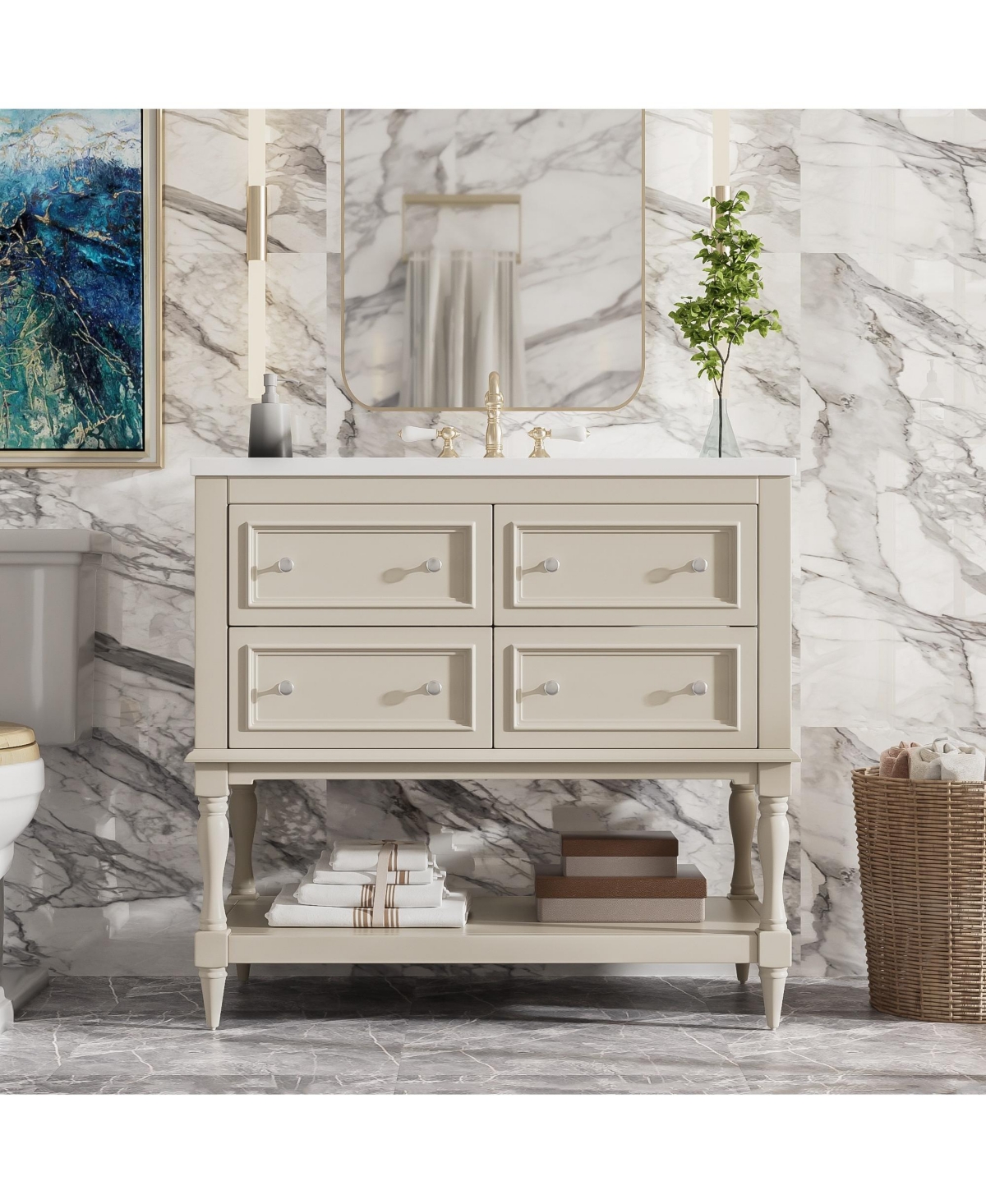 Click here for Busdays 36 Bathroom Vanity with Undermount Ceramic... prices