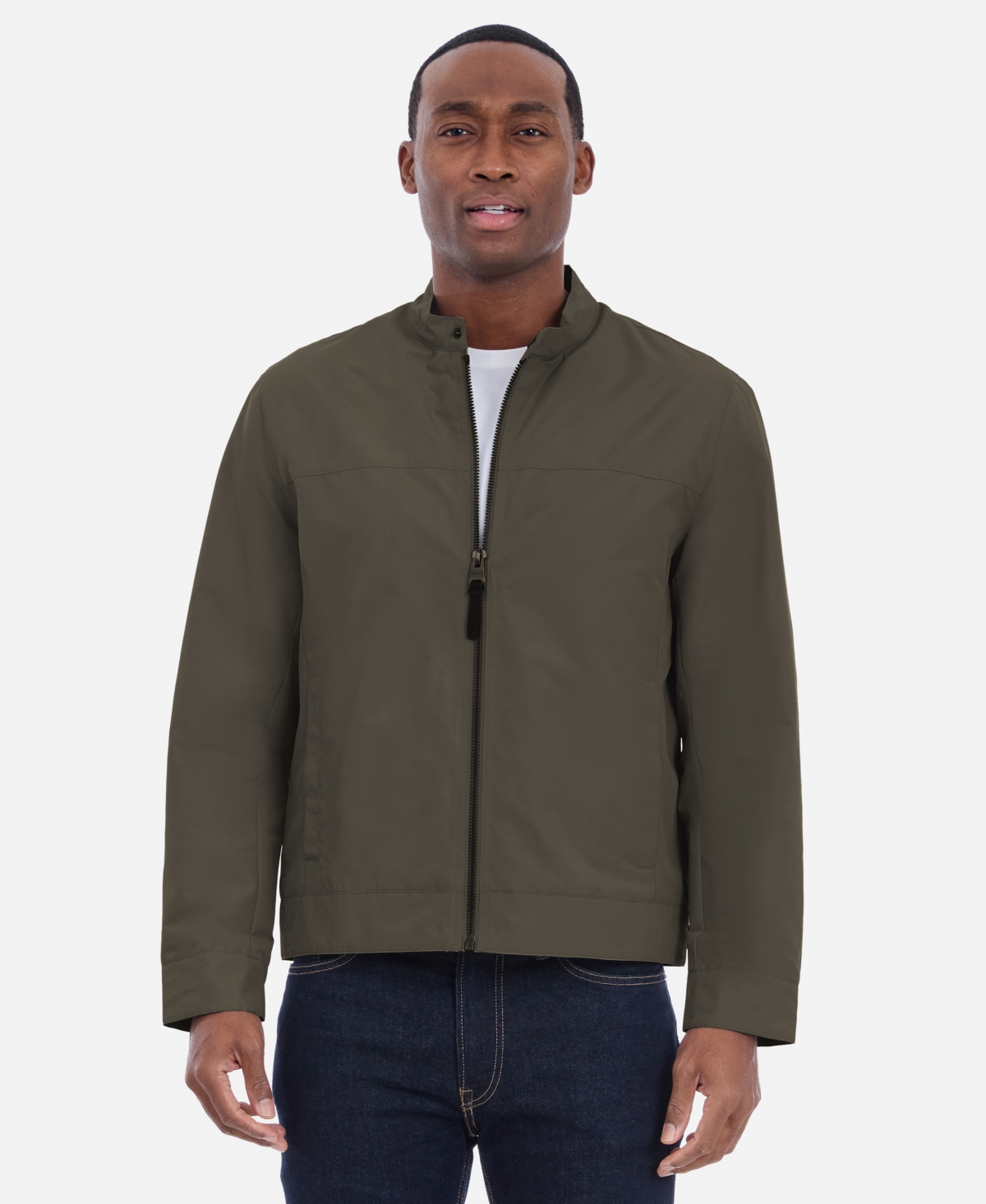 Click here for Michael Kors Mens Lightweight Moto Jacket - Olive prices