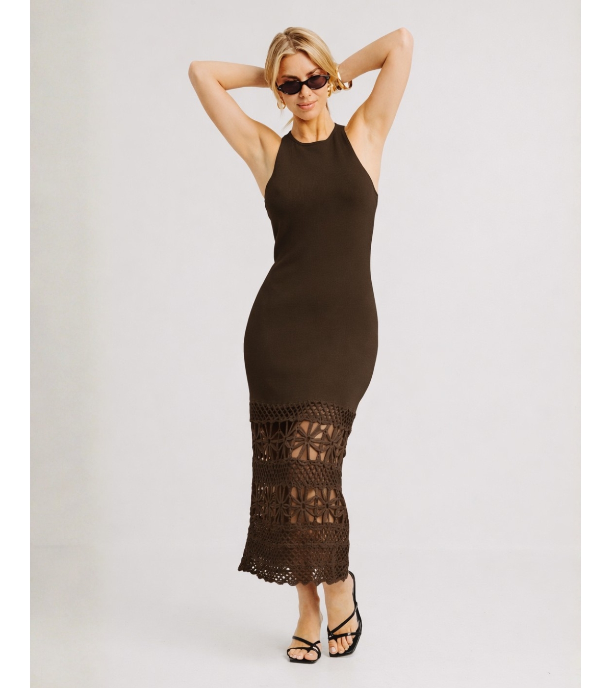 Click here for Torn By Ronny Kobo Womens Nina Dress. - Brown prices