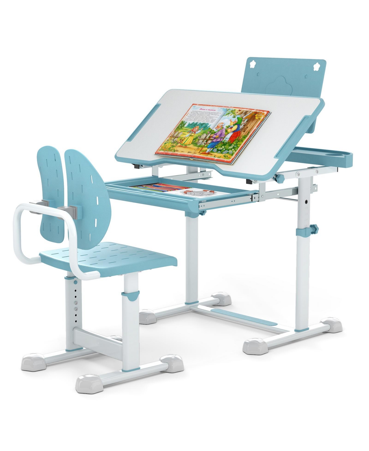 Click here for Slickblue Childrens Study Desk Chair Set with Tilt... prices