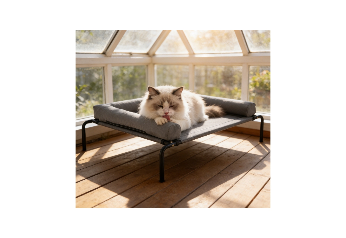 Click here for Zeus and Ruta Elevated Cat Bed for Large Cats Port... prices