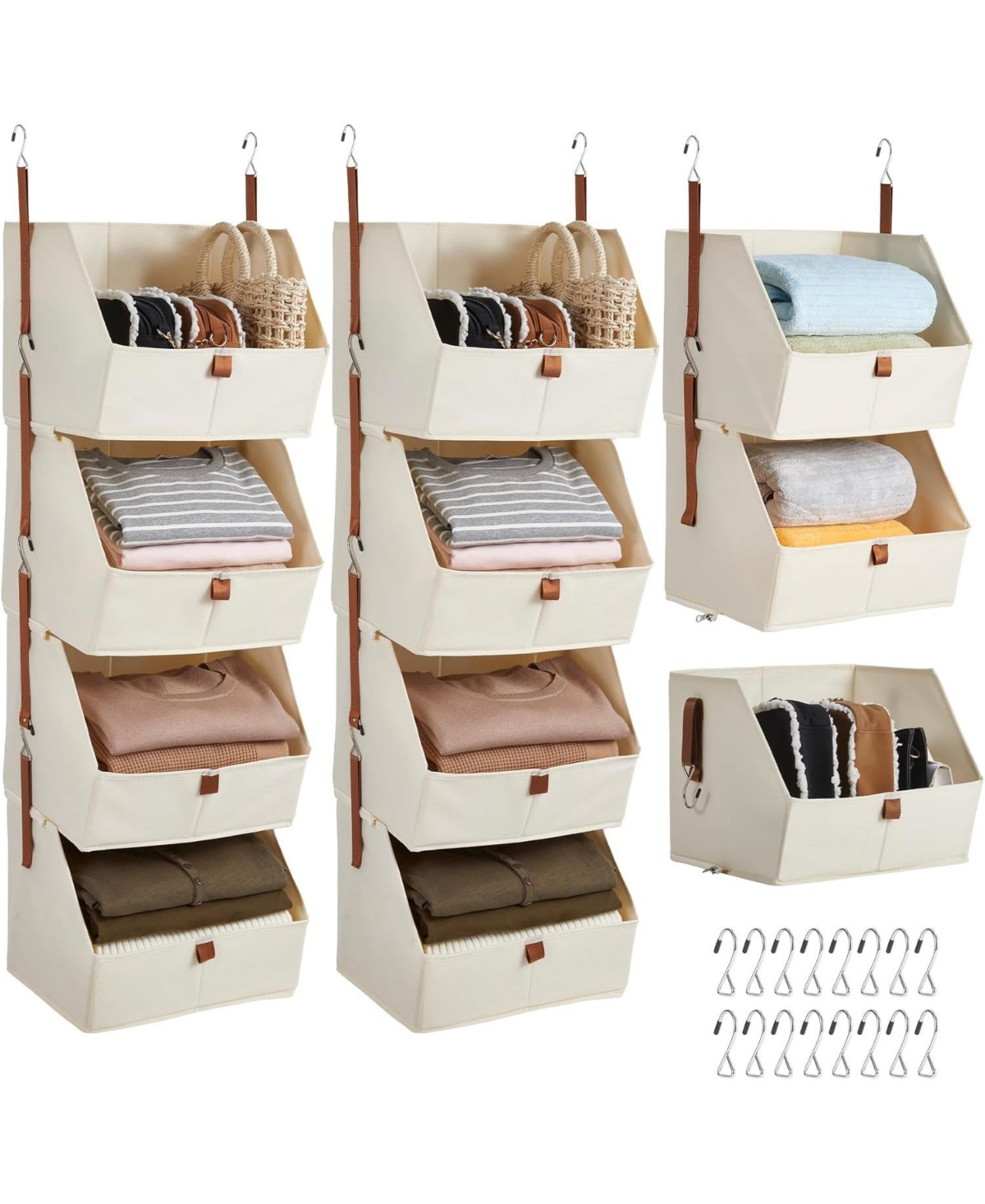 Click here for Gaomon 4 tier hanging closet organizer with non wo... prices