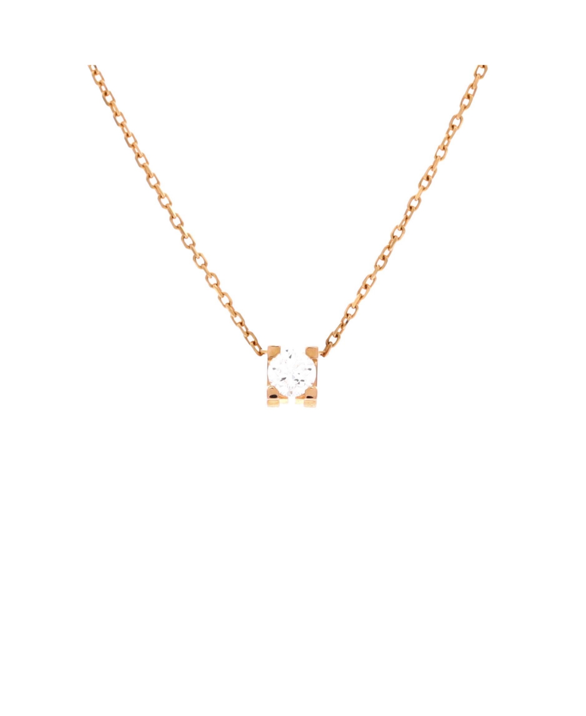 Click here for Pre-Owned Cartier C de Cartier Necklace - 18k rose... prices