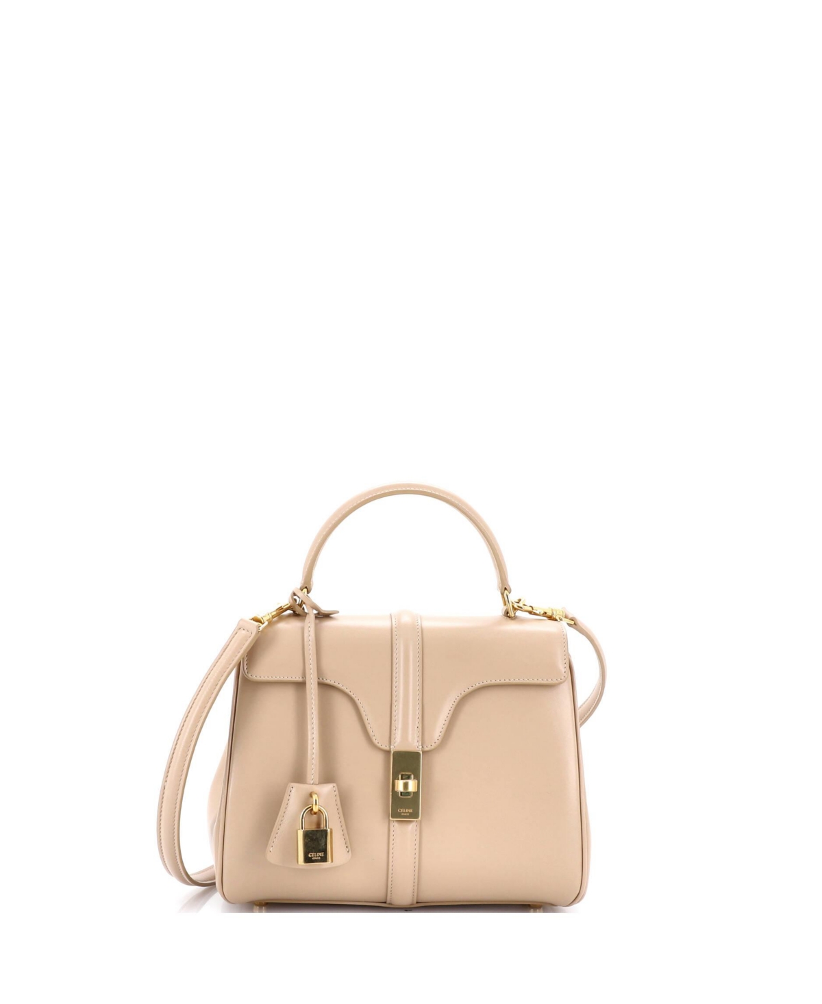 Click here for Pre-Owned Celine Small 16 Top Handle Bag Smooth Ca... prices