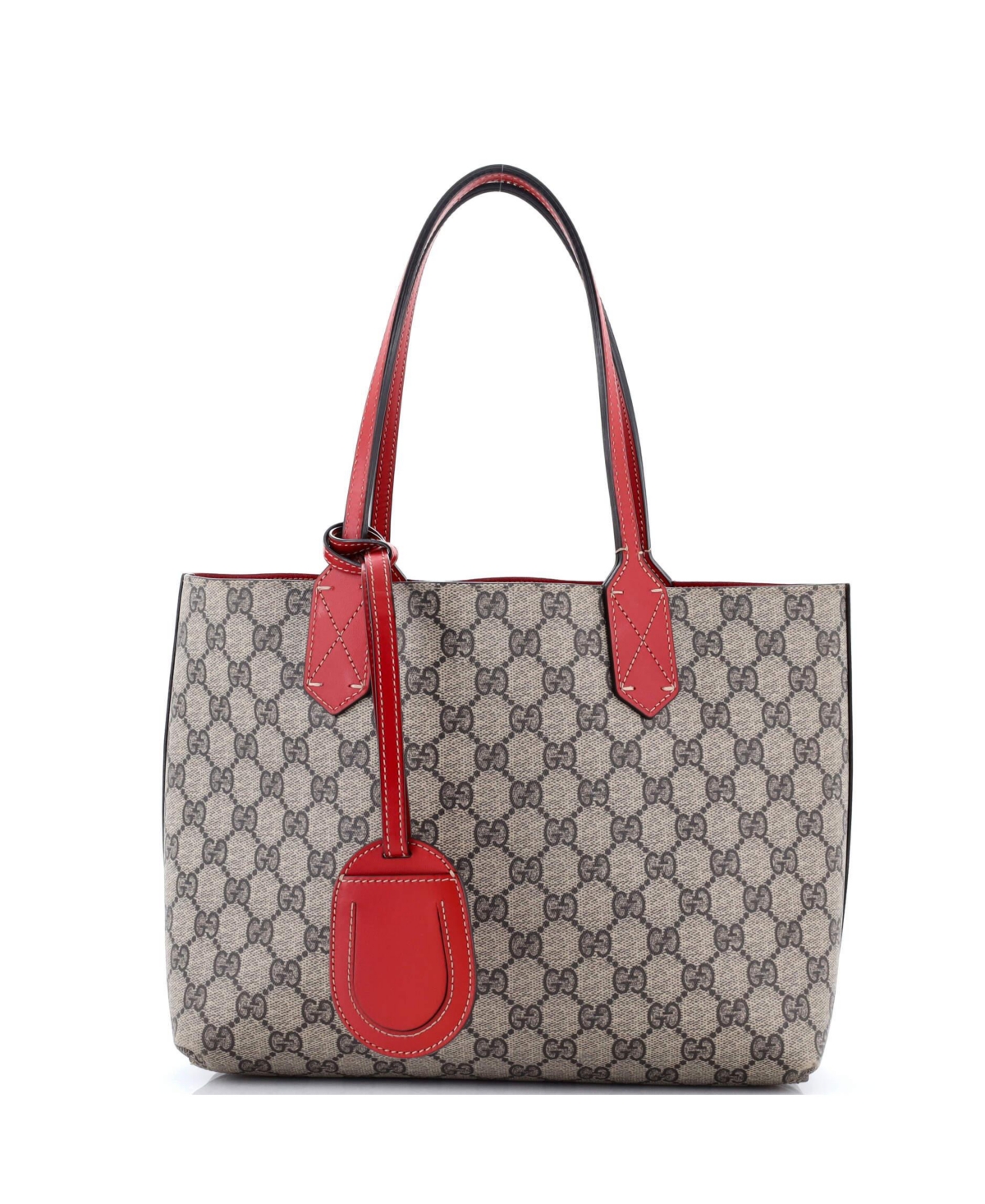 Click here for Pre-Owned Gucci Small Reversible Tote Gg Print Lea... prices