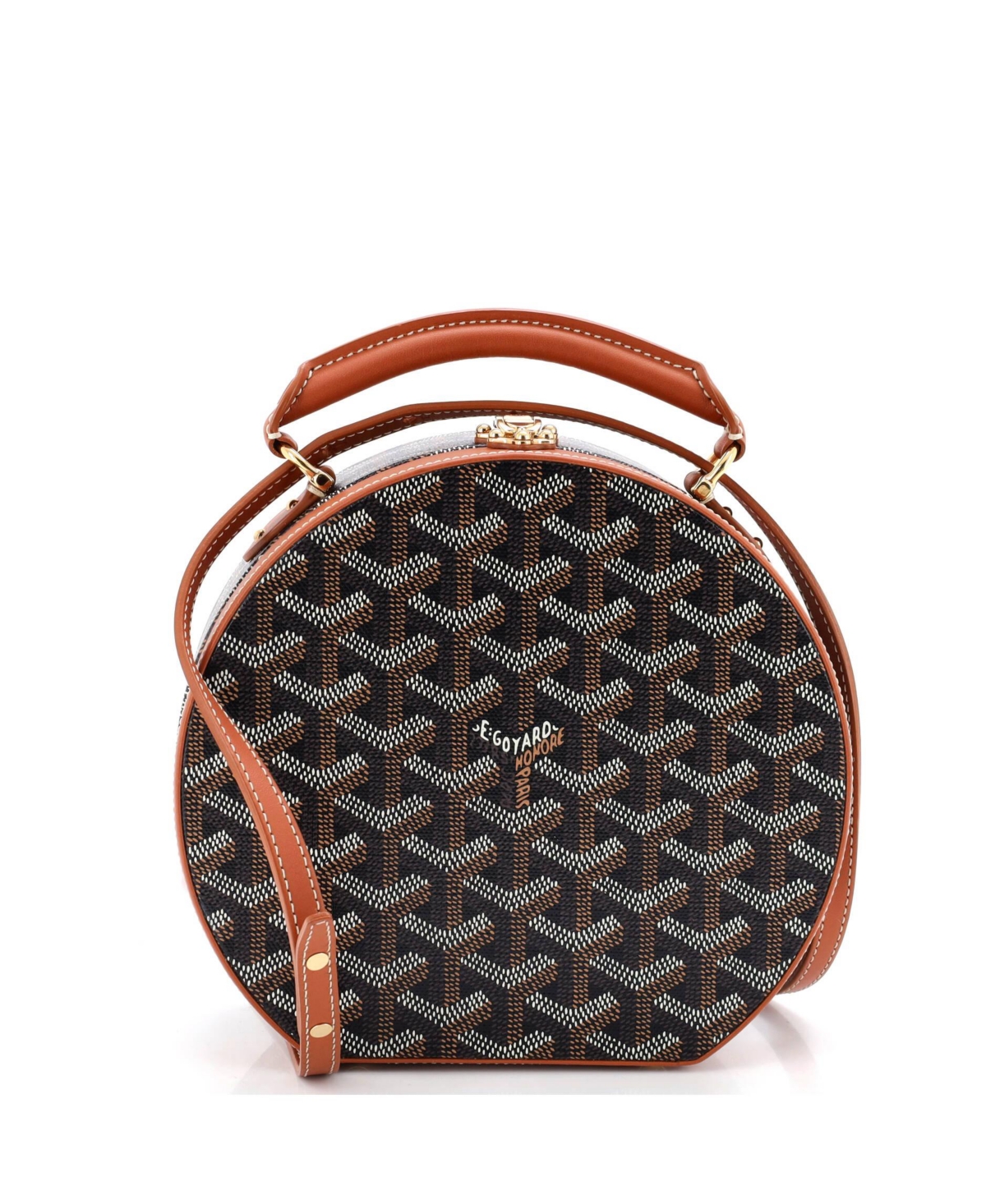 Click here for Pre-Owned Goyard Alto Hatbox Bag Coated Canvas - B... prices