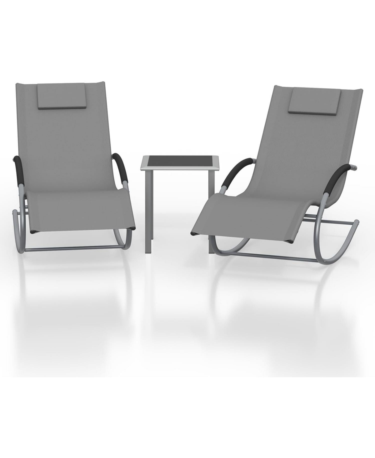 Click here for gaomon Patio Chaise Lounge Set of 3  Outdoor Pool... prices