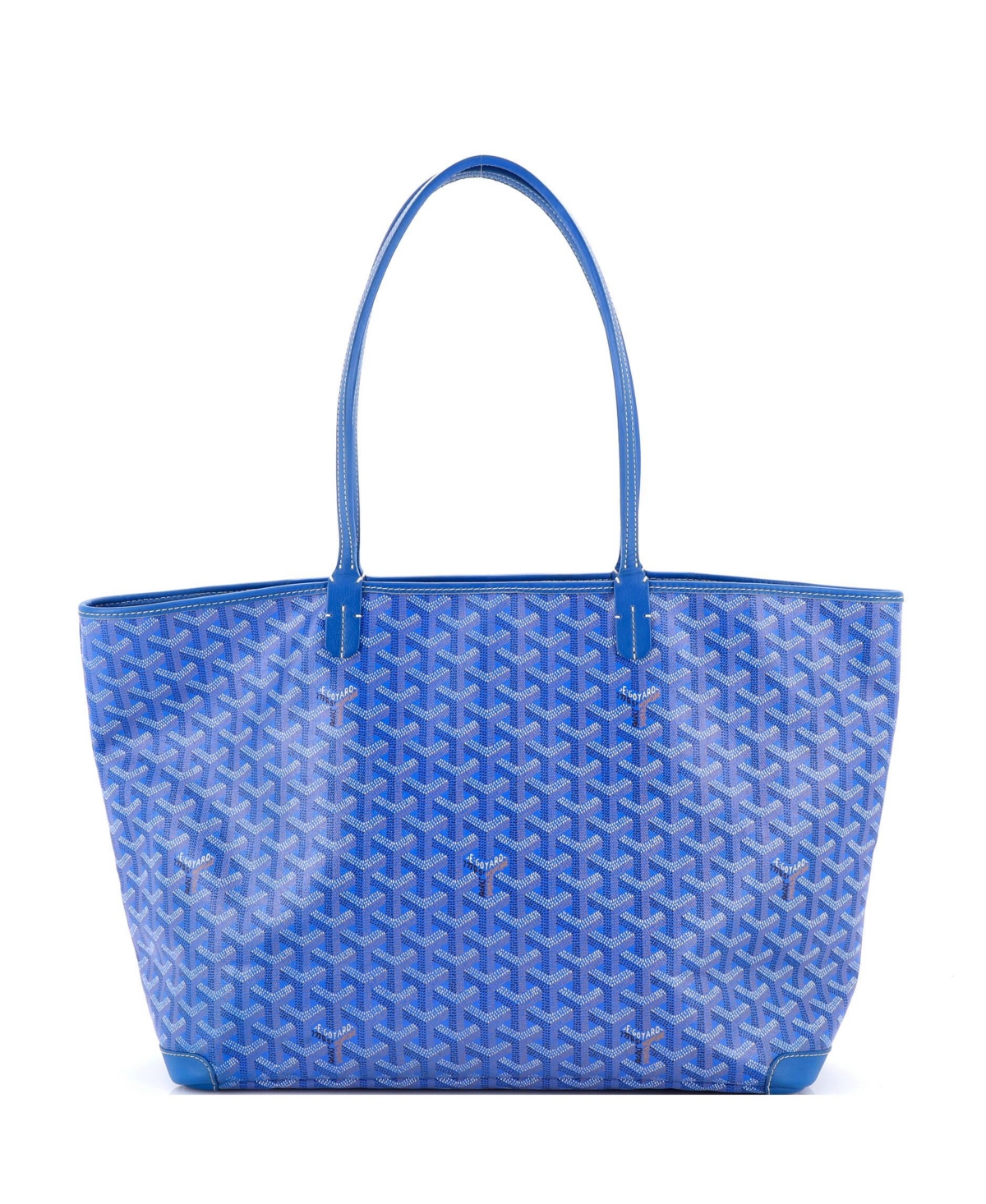 Click here for Pre-Owned Goyard Mm Artois Tote Coated Canvas - Bl... prices