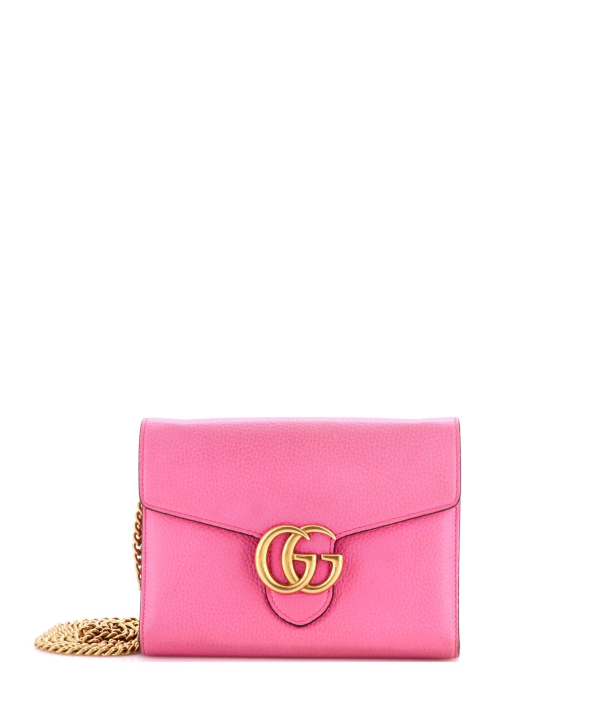 Click here for Pre-Owned Gucci Mini Gg Marmont Chain Wallet Leath... prices