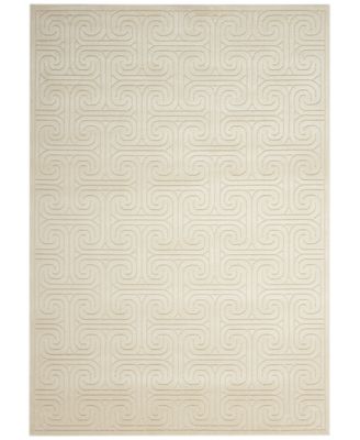 CLOSEOUT! Kelly Ripa Home Interlock KRH20 Ivory/Beige 5'3" x 7'5" Area ...
