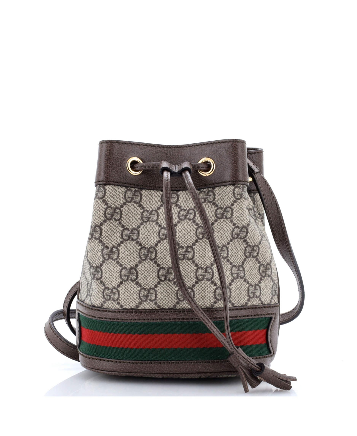 Click here for Pre-Owned Gucci Mini Ophidia Bucket Bag Gg Coated... prices
