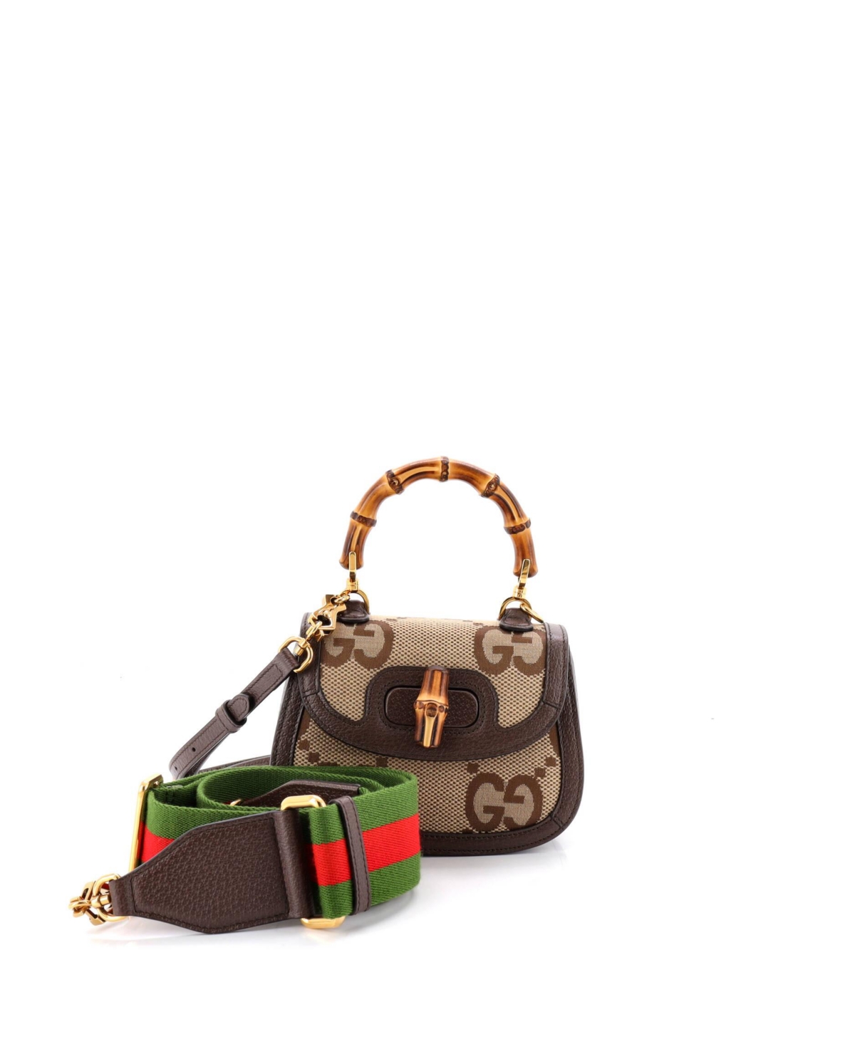 Click here for Pre-Owned Gucci Mini Bamboo 1947 Top Handle Bag Ju... prices