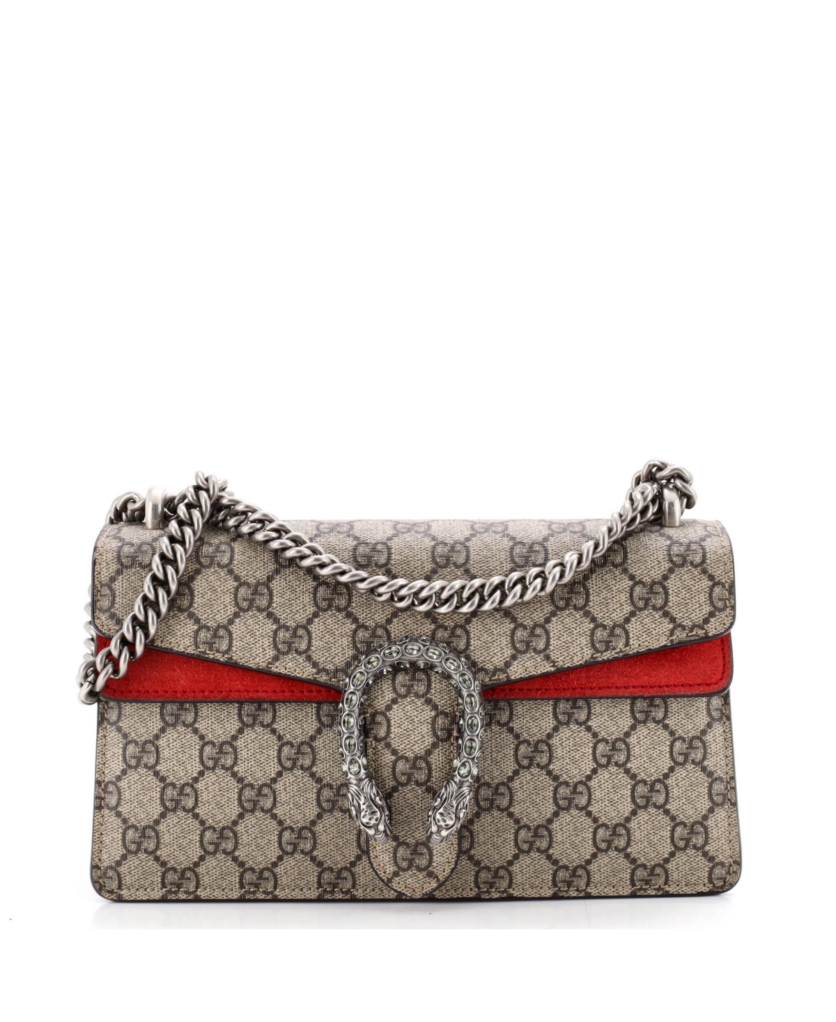 Click here for Pre-Owned Gucci Small Dionysus Bag Gg Coated Canva... prices