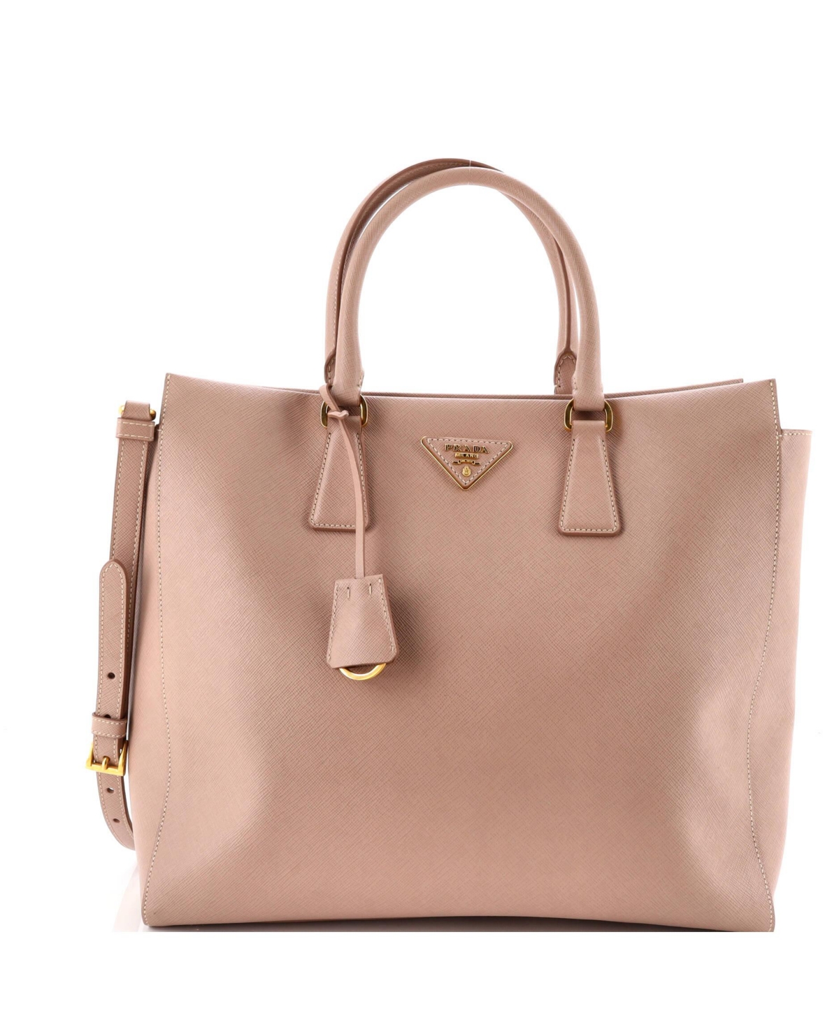 Click here for Pre-Owned Prada Medium Convertible Open Tote Leath... prices