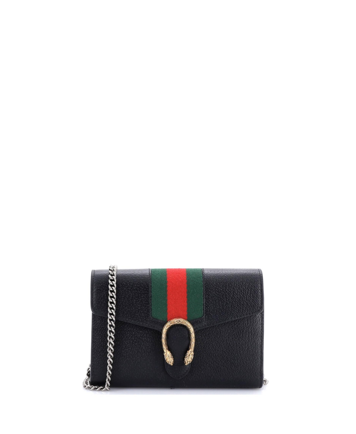 Click here for Pre-Owned Gucci Small Dionysus Web Chain Wallet Le... prices