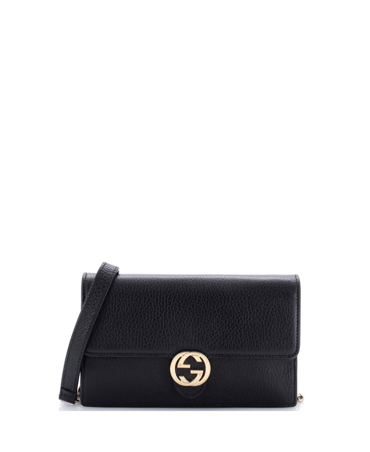 Click here for Pre-Owned Gucci Interlocking Wallet on Chain Leath... prices