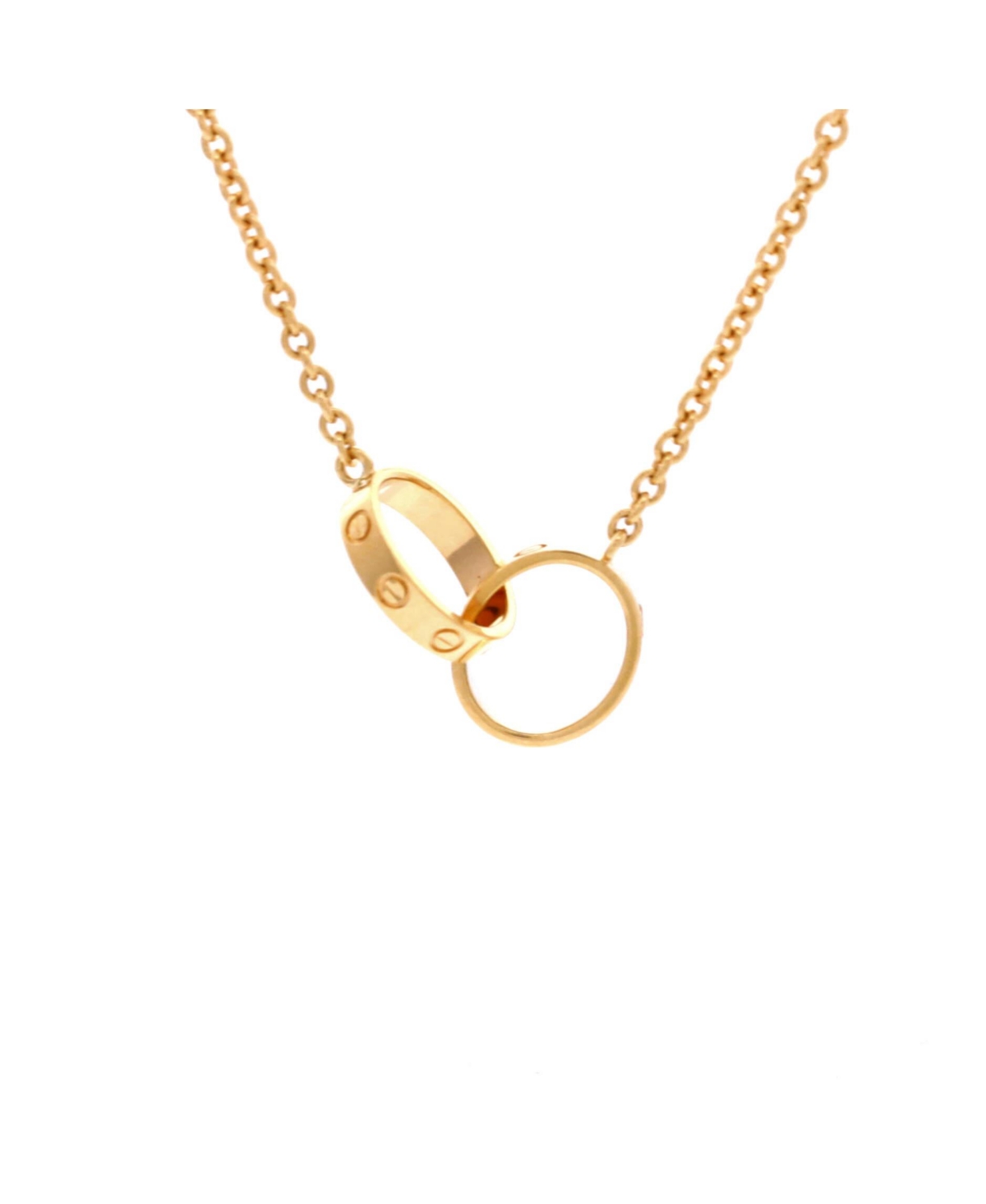 Click here for Pre-Owned Cartier Love Interlocking Necklace - 18k... prices