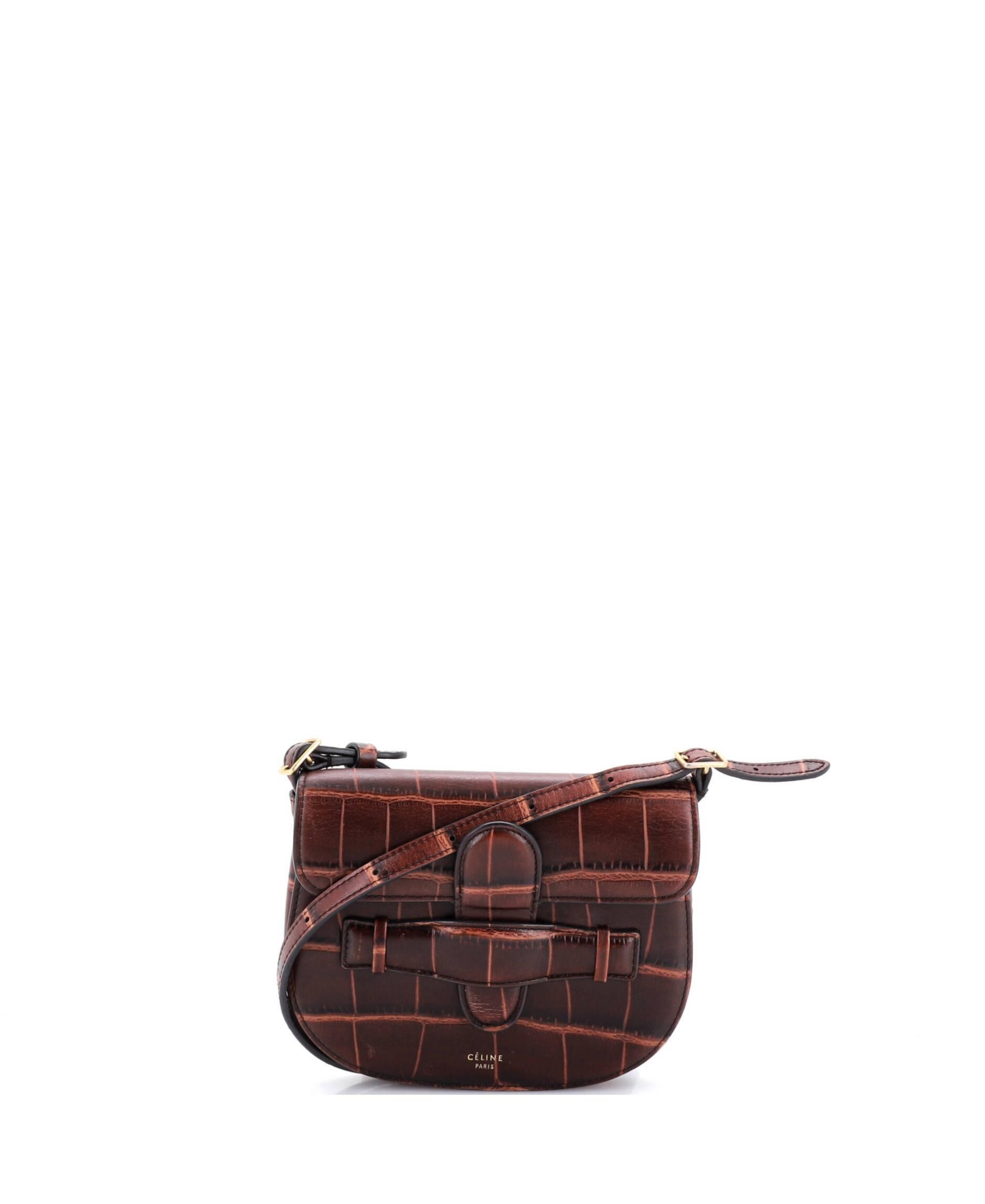 Click here for Pre-Owned Celine Mini Symmetrical Shoulder Bag Emb... prices