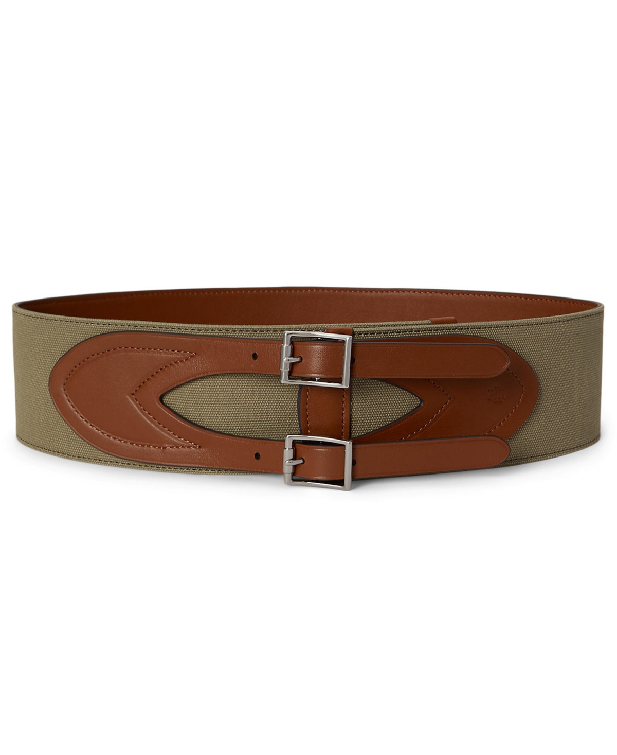 Click here for Lauren Ralph Lauren Womens Double-Buckle Wide Belt... prices