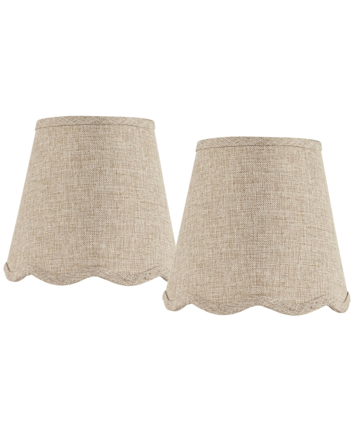 Click here for Springcrest Set of 2 Scalloped Empire Lamp Shades... prices