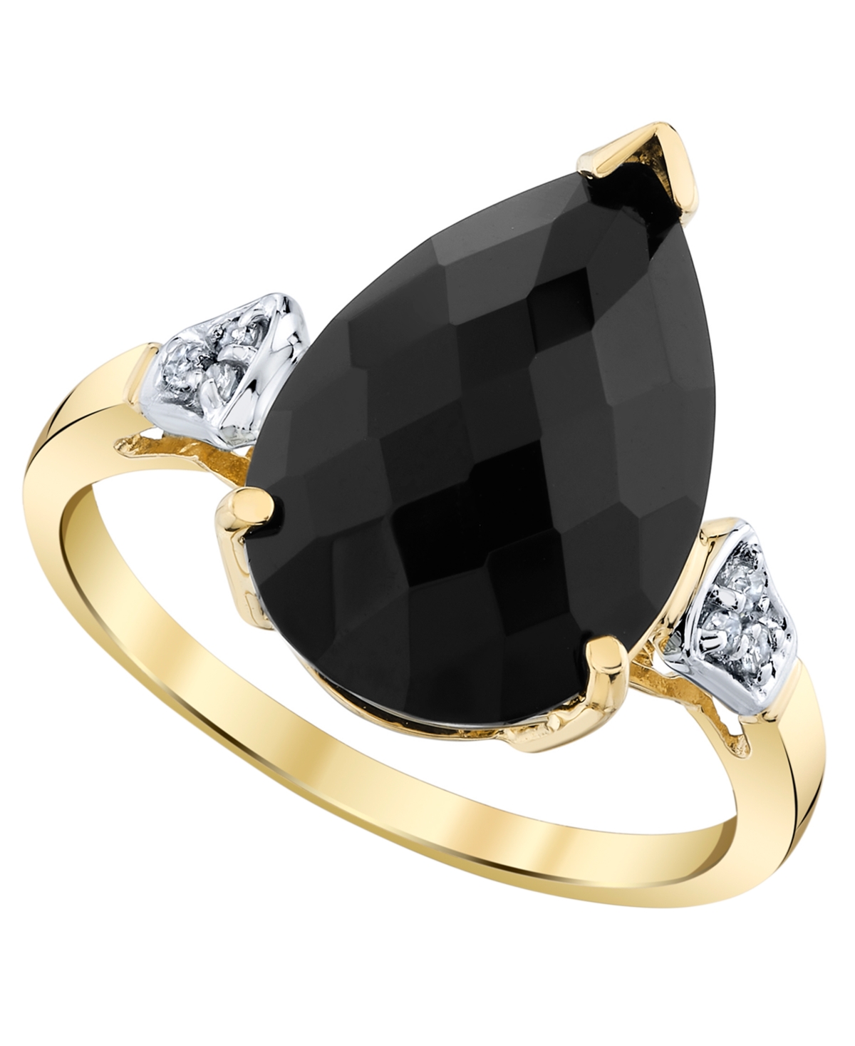 Click here for Macys Onyx (5-1/5 ct. t.w.) and Diamond Accent Rin... prices