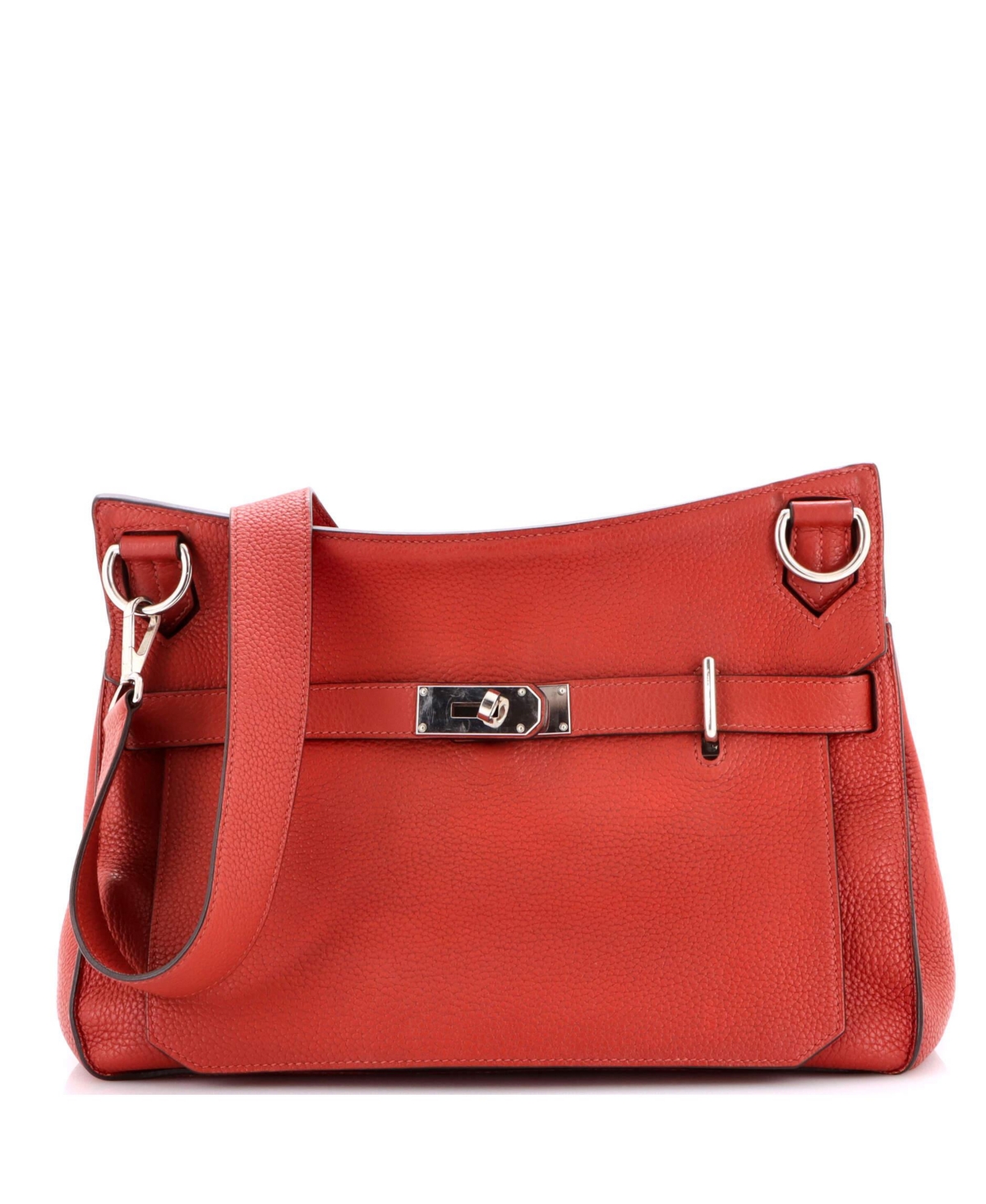 Click here for Pre-Owned HERMES 34 Jypsiere Bag Clemence - Red prices