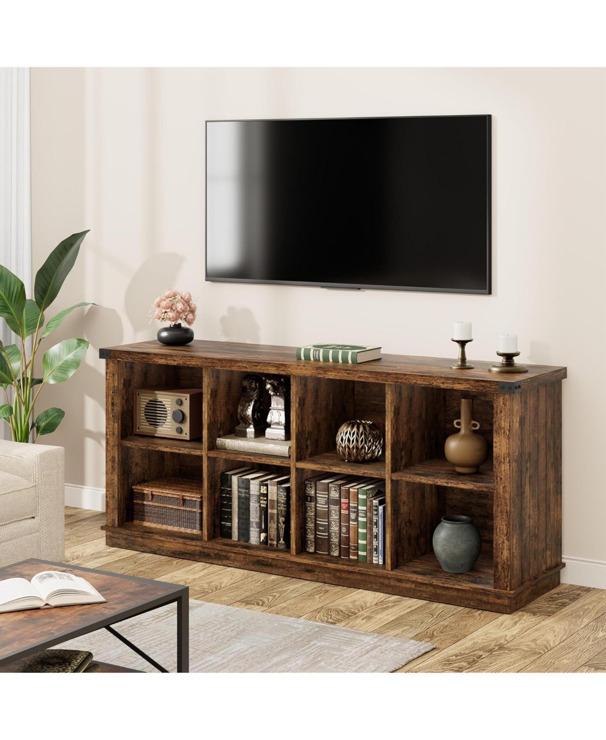 Click here for gaomon 8-Cube Rustic Farmhouse Horizontal Wooden B... prices