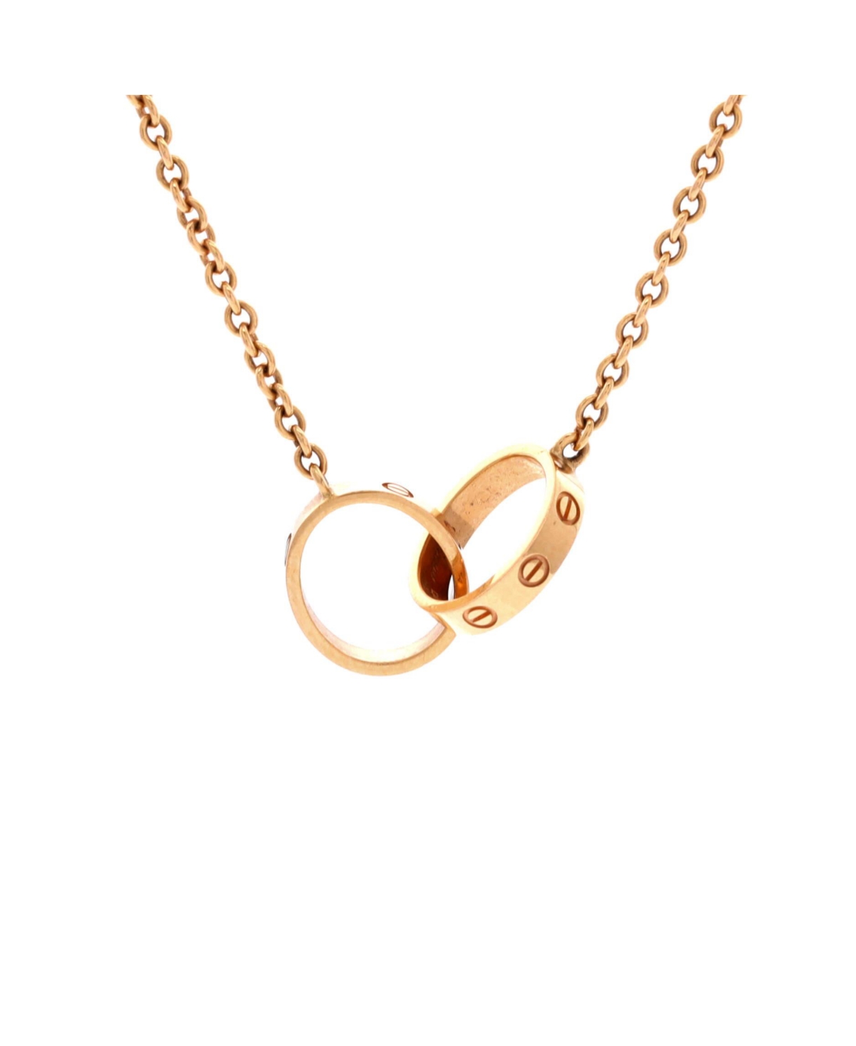 Click here for Pre-Owned Cartier Love Interlocking Necklace - 18k... prices
