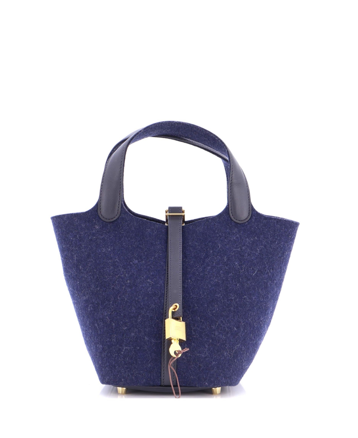 Click here for Pre-Owned HERMES Pm Picotin Lock Bag Felt with Lea... prices