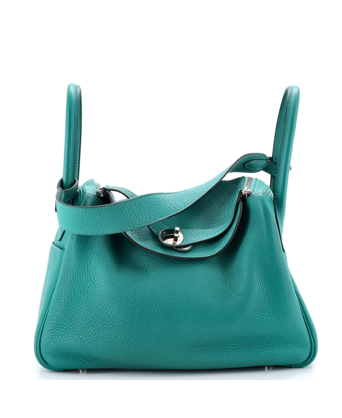 Click here for Pre-Owned HERMES 30 Lindy Bag Clemence - Green prices