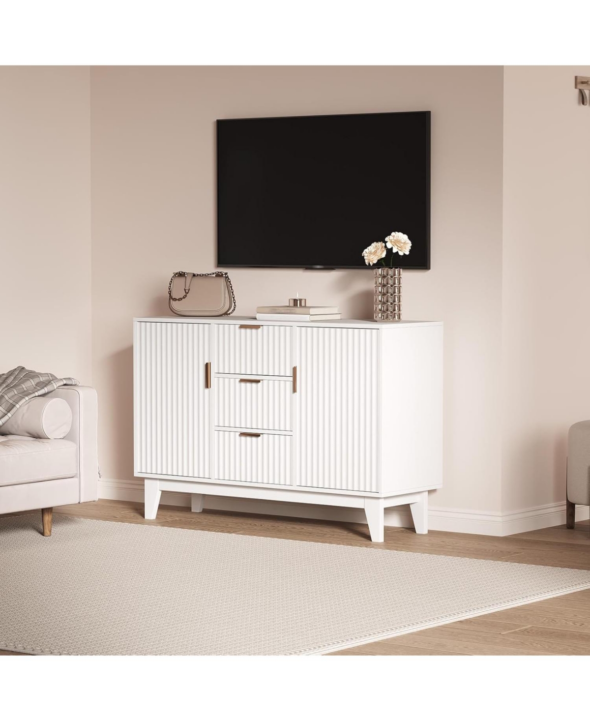 Click here for gaomon Modern Fluted Sideboard Buffet Cabinet  a V... prices