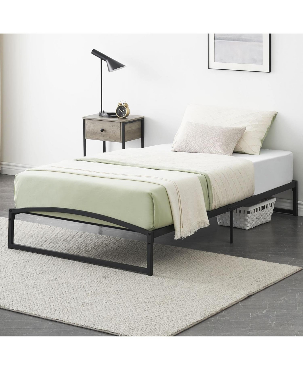 Click here for gaomon Twin Low Profile Metal Bed Frame  10 Platfo... prices