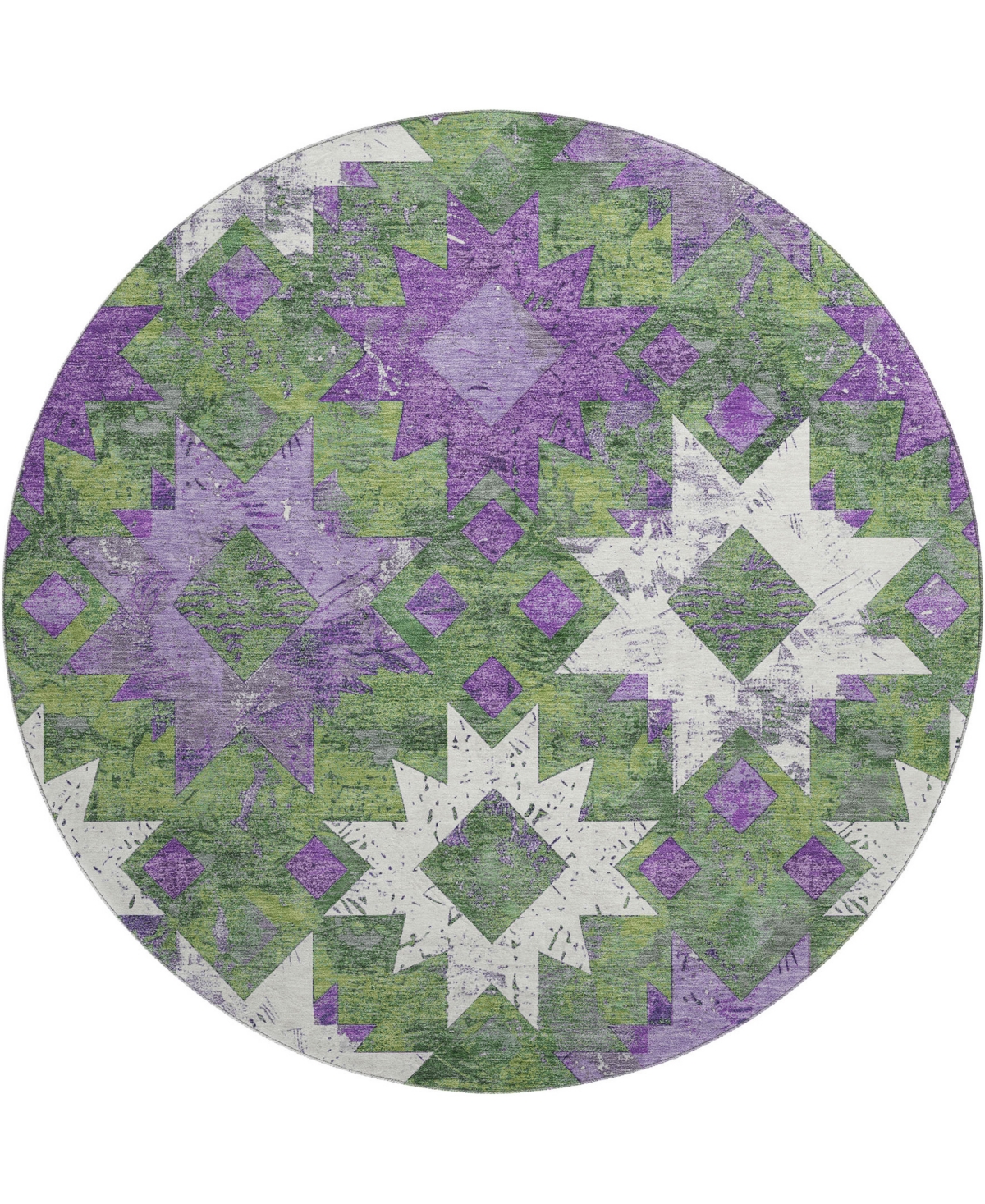 Click here for Addison Mayfield AMF1879 8 x 8 Round Area Rug - Gr... prices