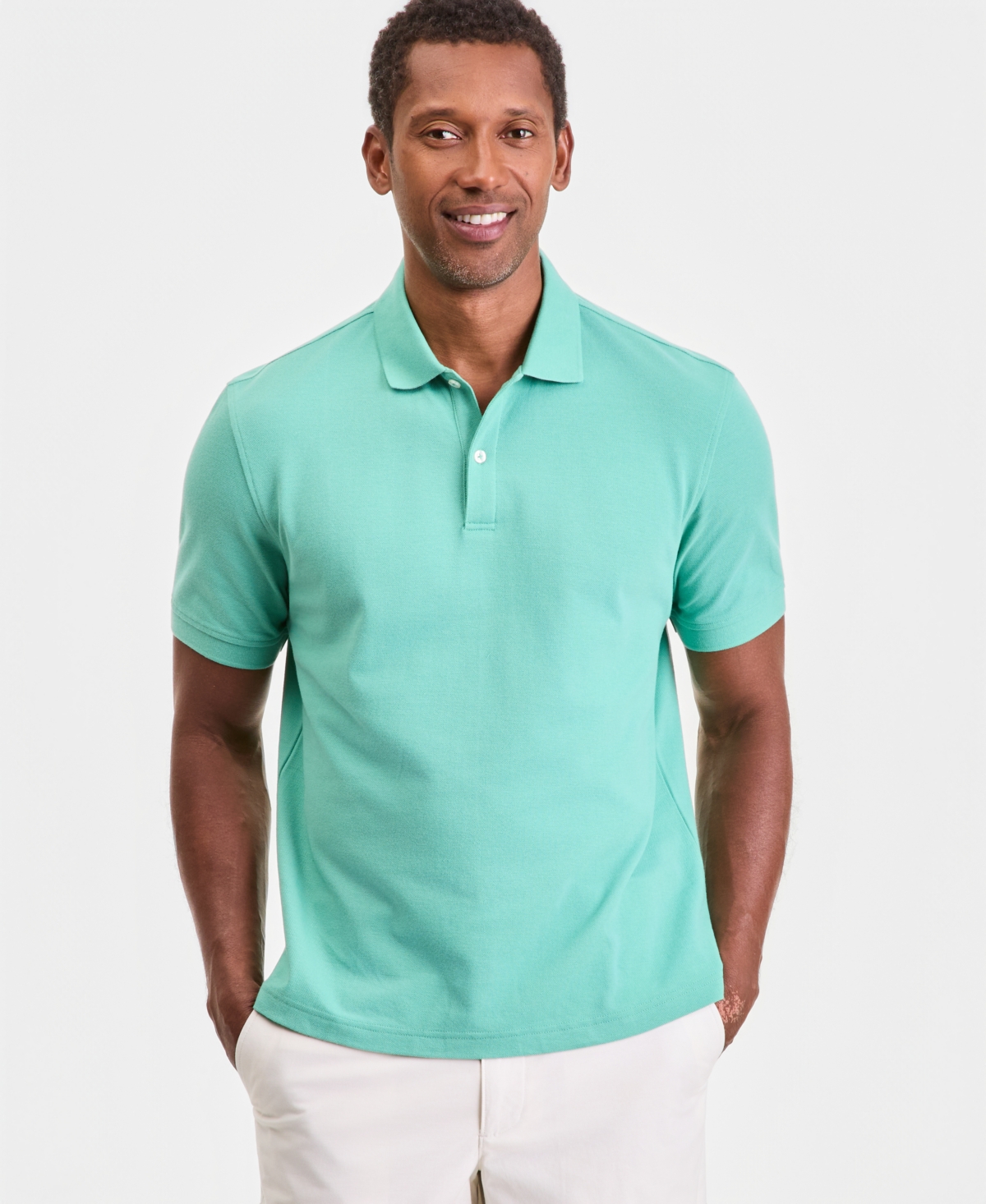 Click here for Club Room Mens Classic Fit Performance Stretch Pol... prices